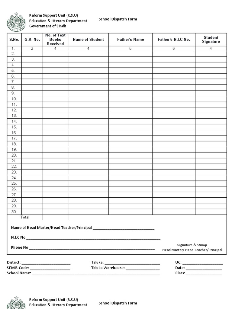 School Dispatch Form! | PDF | Behavior Modification | Educational Personnel