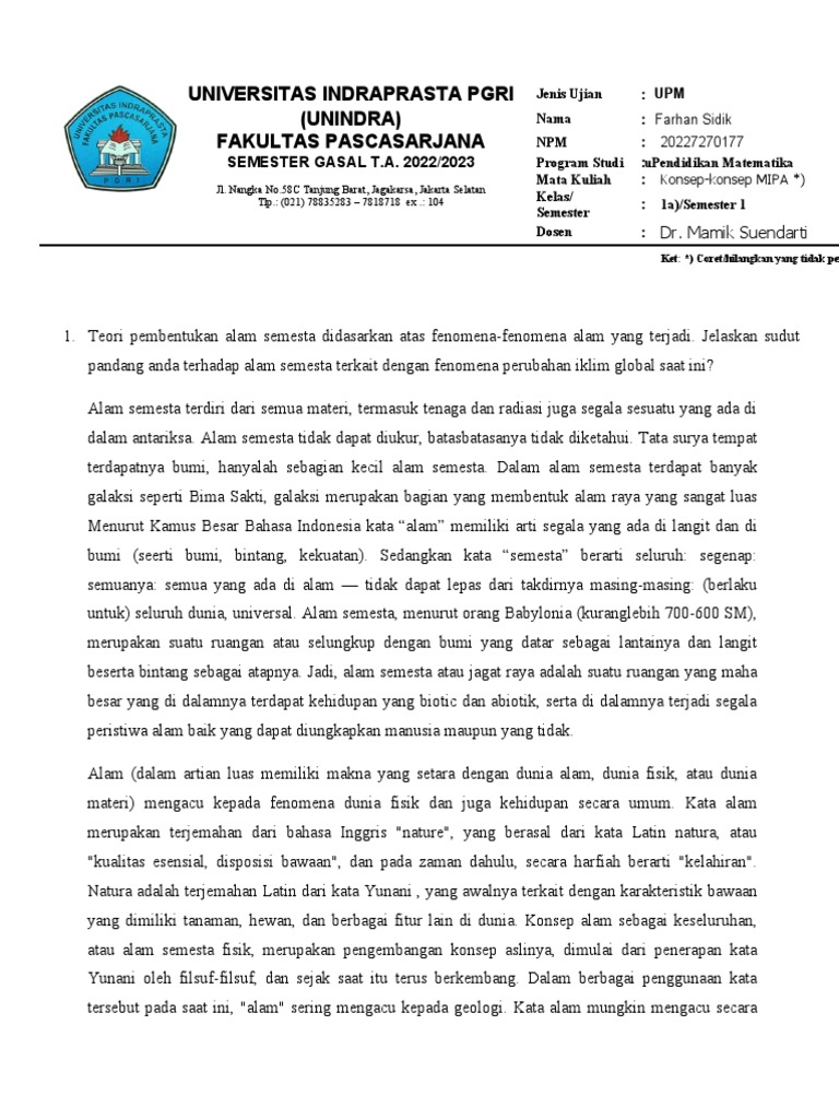 Form Lembar Jawab | PDF