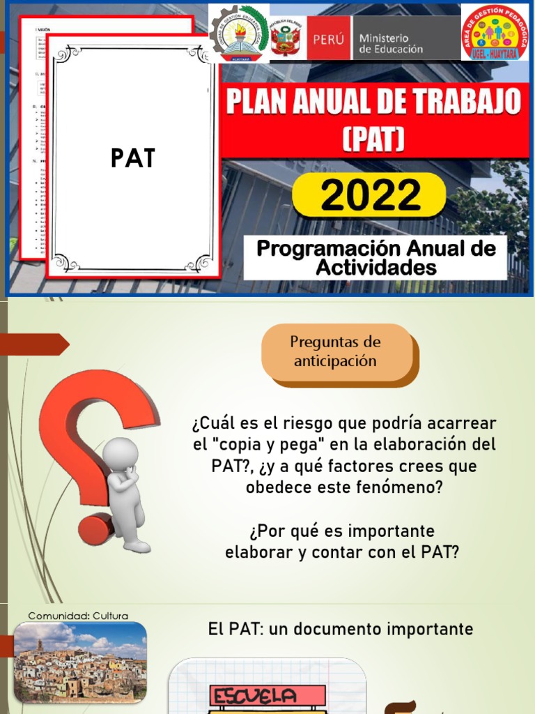 Guia Oara La Elaboración Del PAT | PDF