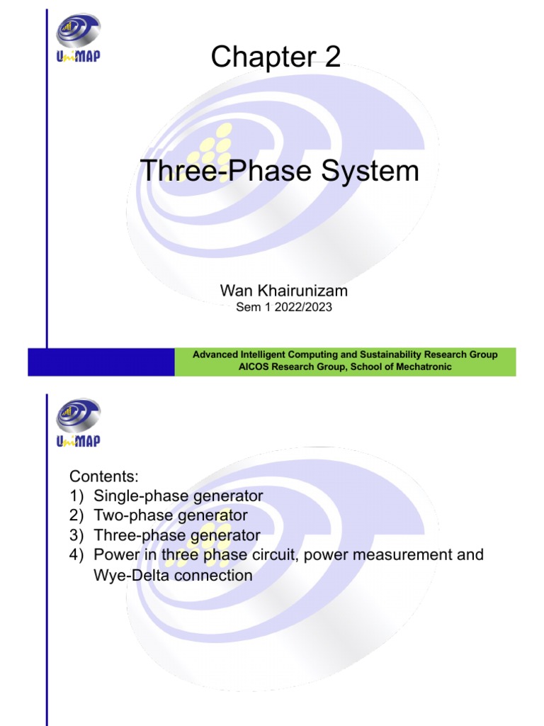 EMJ36404 - Three Phase Circuit | PDF | Electric Generator | Electrical Engineering