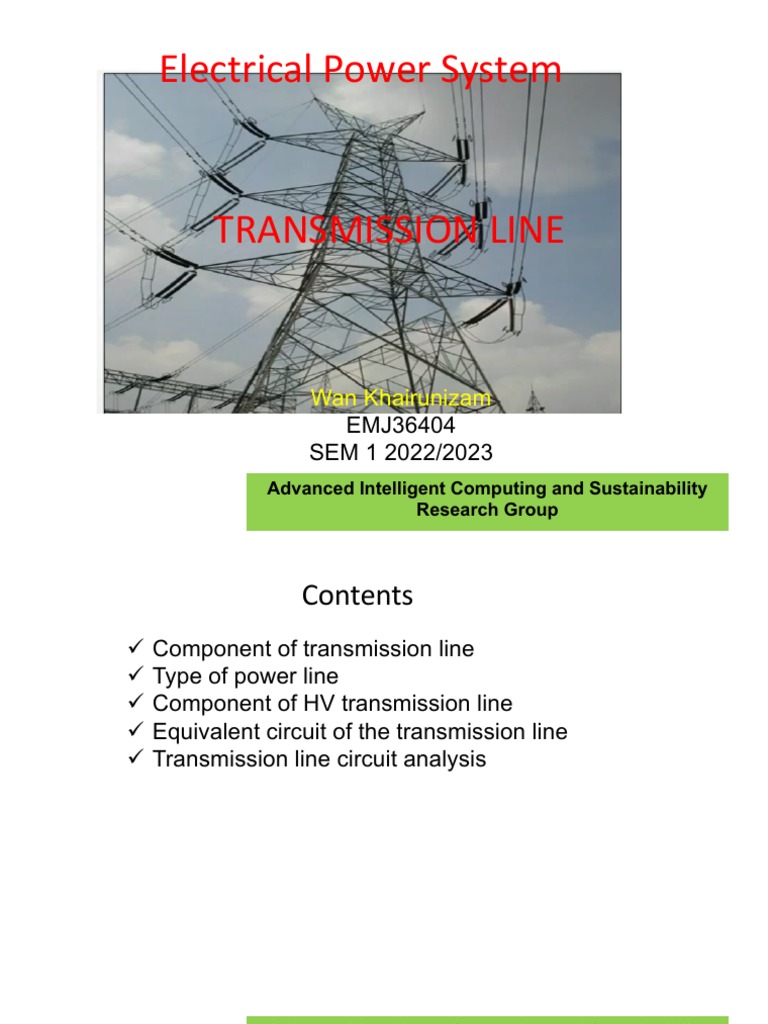Transmission Line 20 - 21 | PDF | Electric Power Transmission | Electric Power Distribution