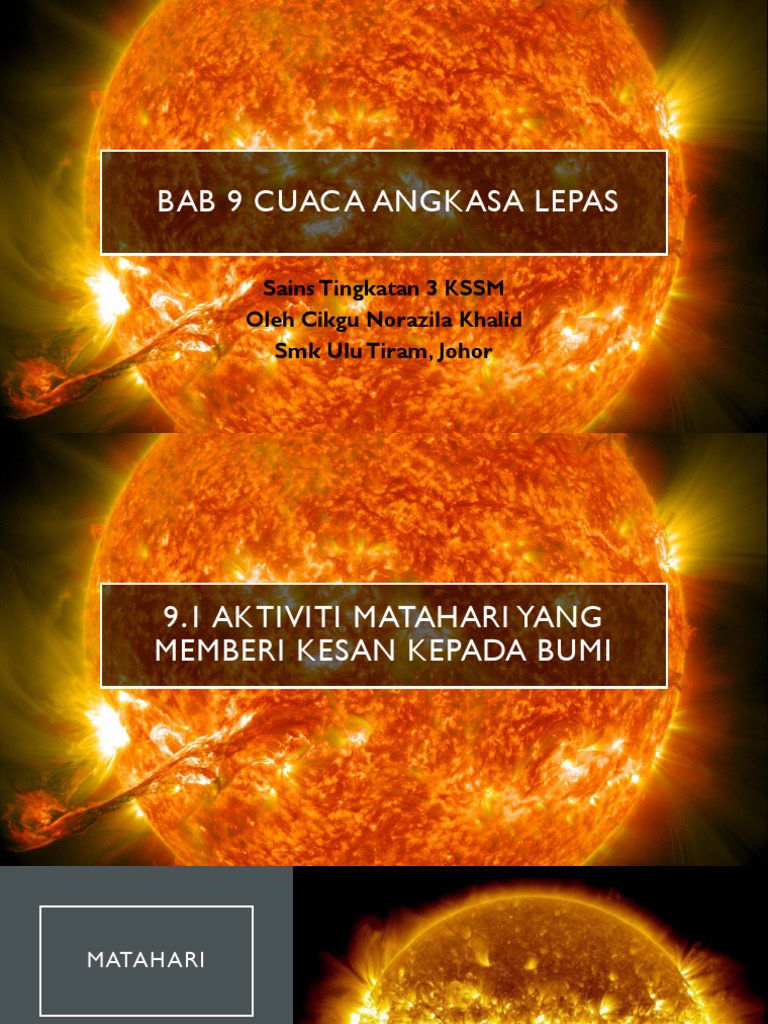 Bab 9 T3 Cuaca Angkasa Lepas | PDF