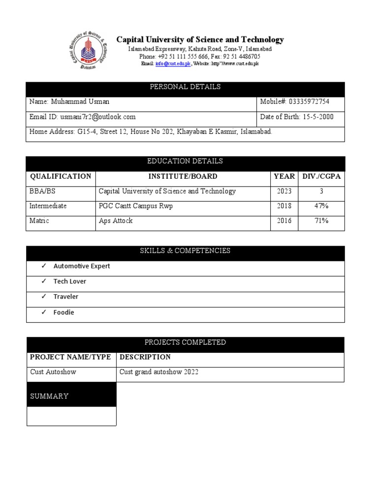 Graduate Directory Form | PDF