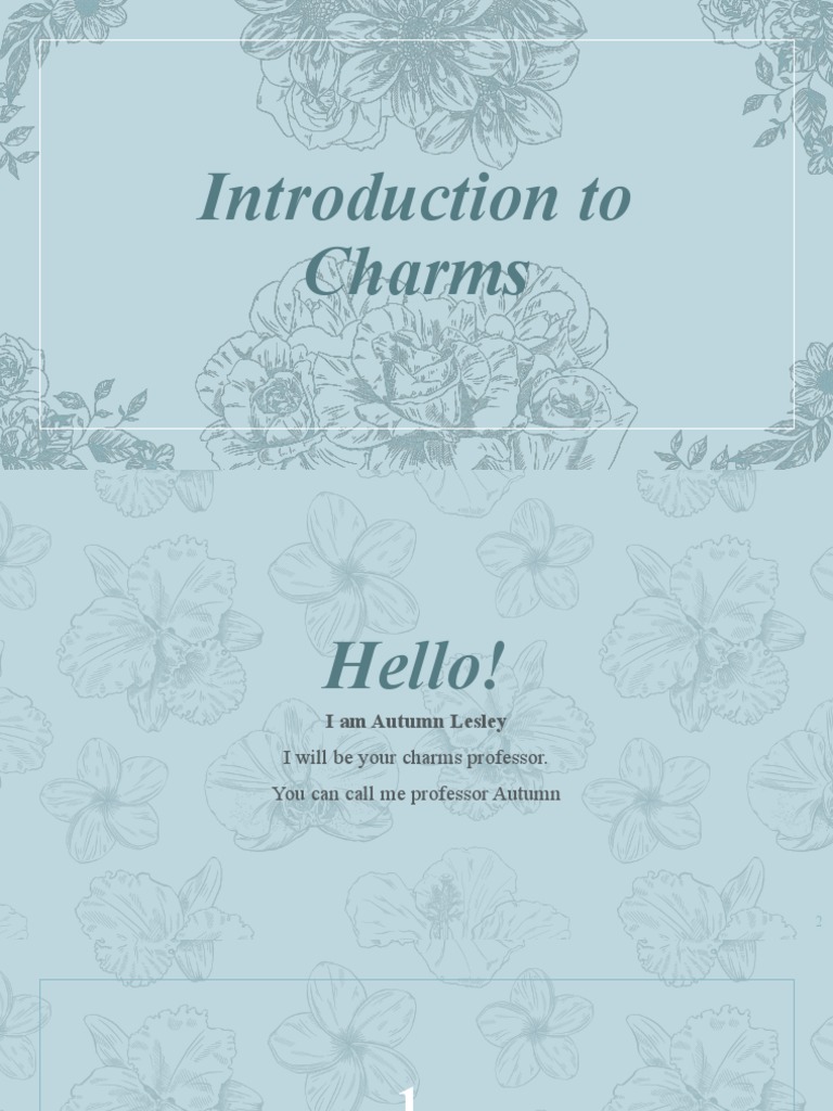 Introduction To Charms | PDF | Supernatural | Harry Potter