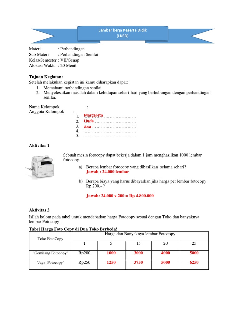 LKPD Dan Jawaban | PDF