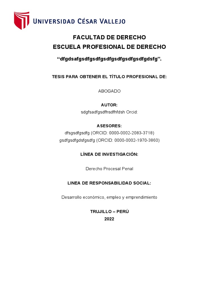 Caratula Facultad de Derecho | PDF