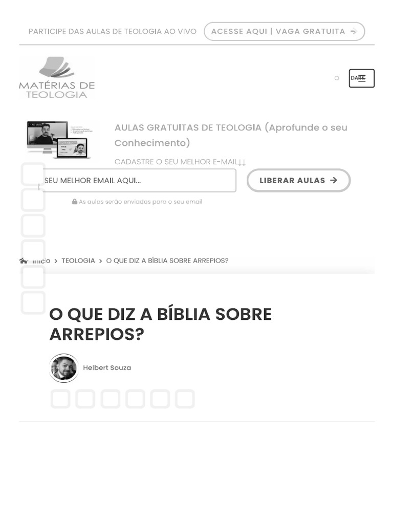 O Que São Arrepios Espirituais (Pergunta) | PDF