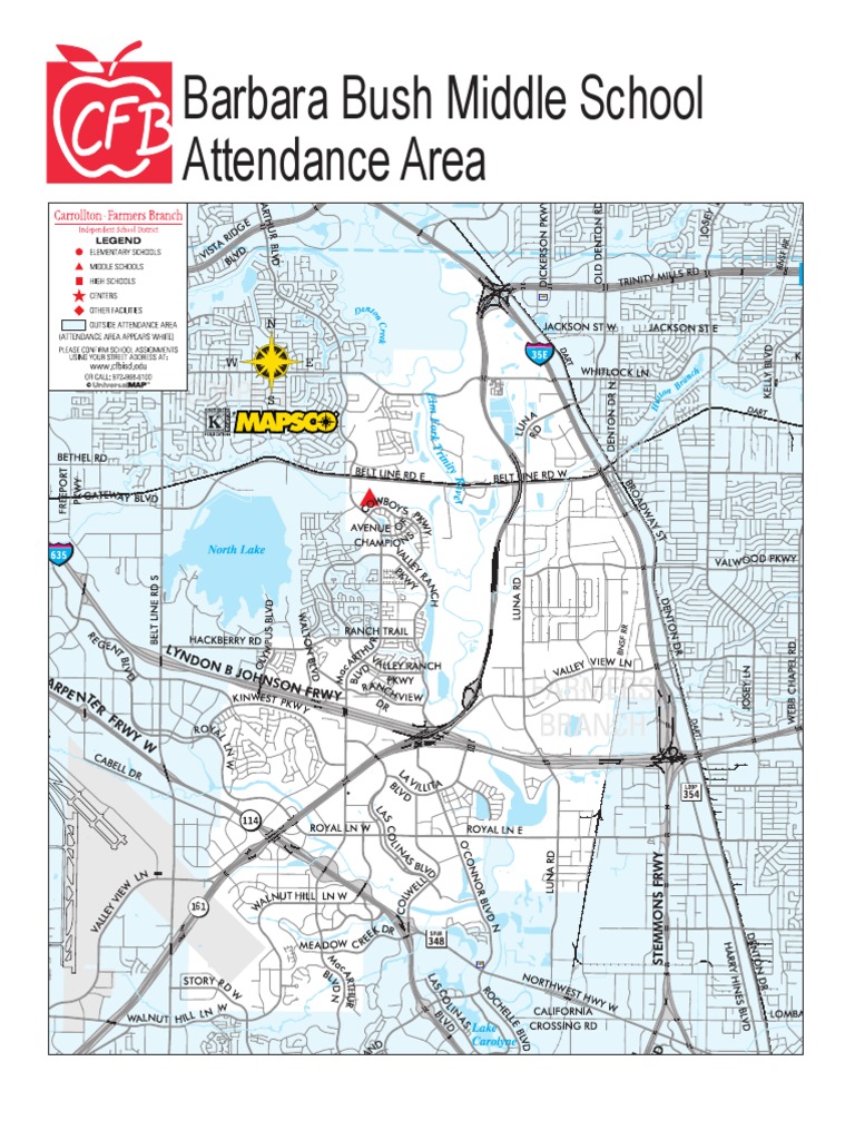 Barbara Bush Middle School Attendance Area | PDF