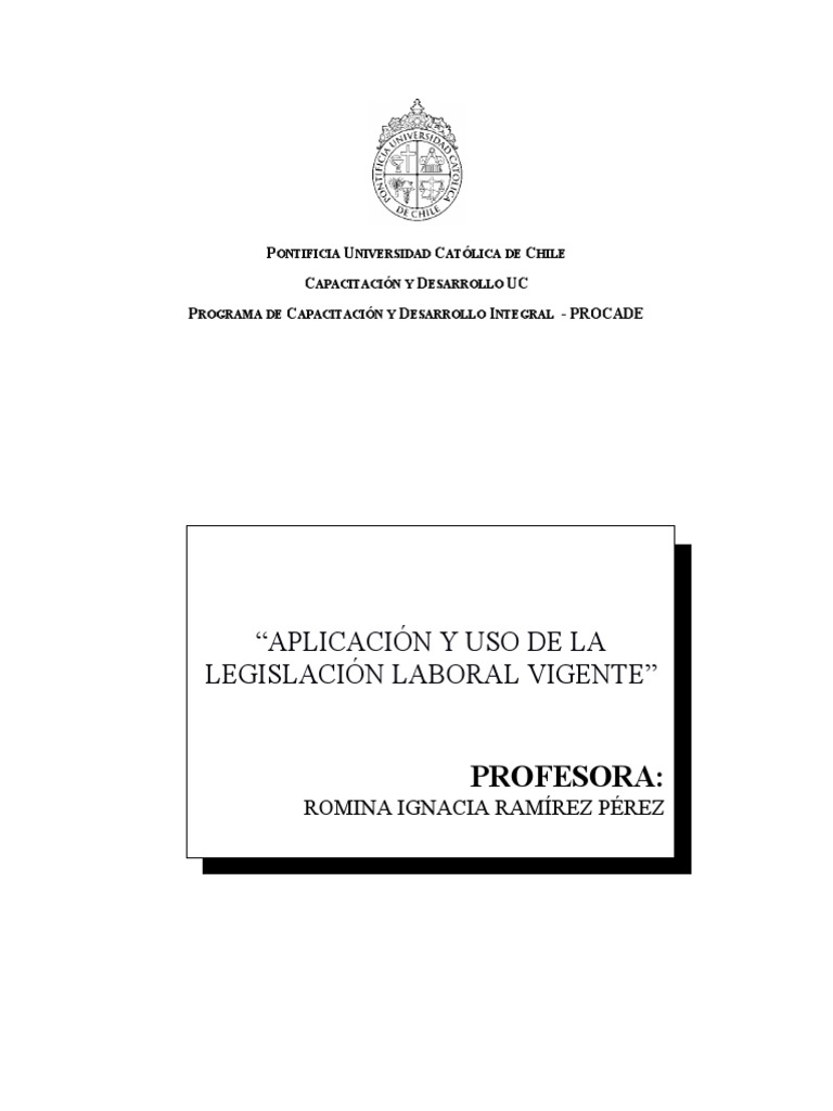 Evaluación Práctica Curso Legislacion Laboral UC Septiembre | PDF | Derecho laboral | Gestión de ...