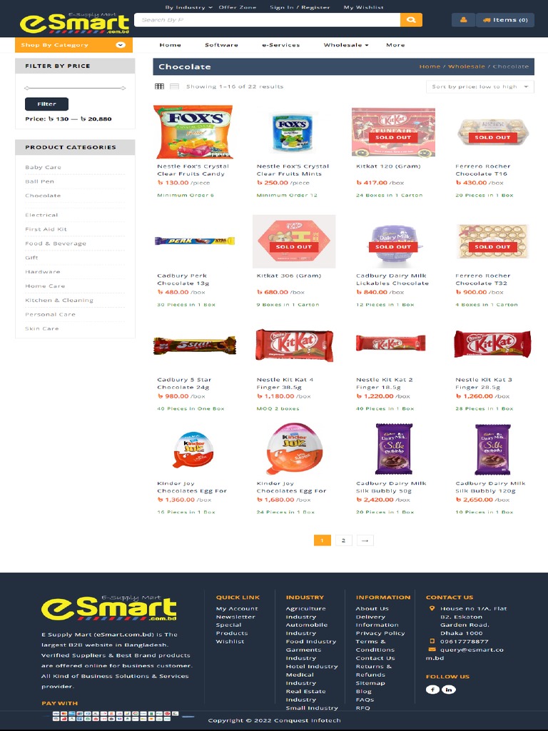 Chocolate - Esmart Bangladesh | PDF