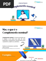 13.8. Exercícios de Complemento Nominal - Toda Matéria | PDF | Substantivo | Objeto (gramática)