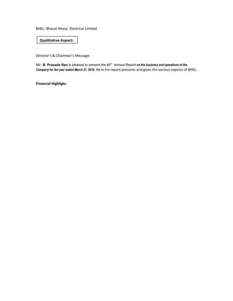 BHEL | PDF
