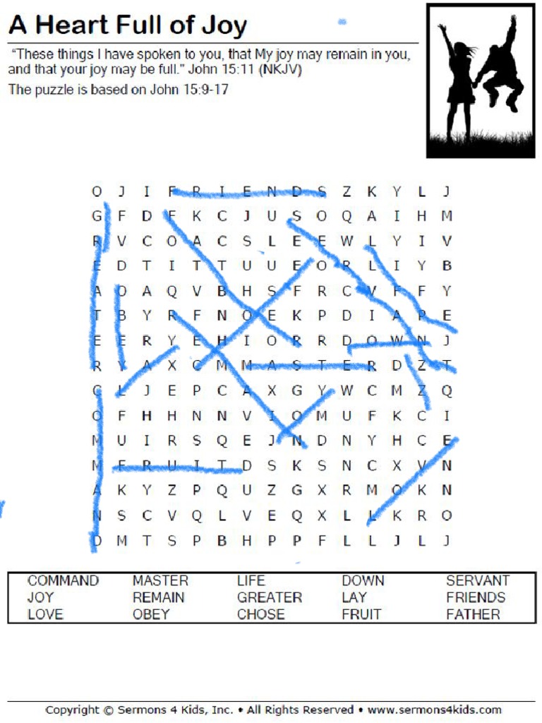 Joy Word Search | PDF