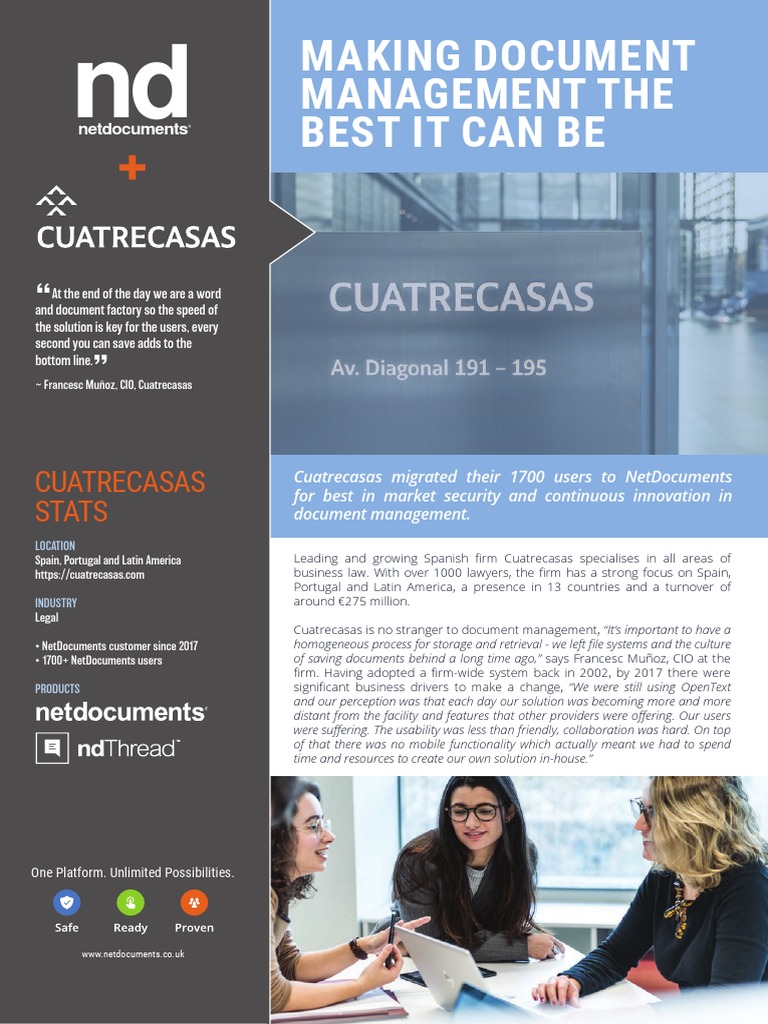 Case Study Cuatrecasas | Download Free PDF | Cloud Computing | Business
