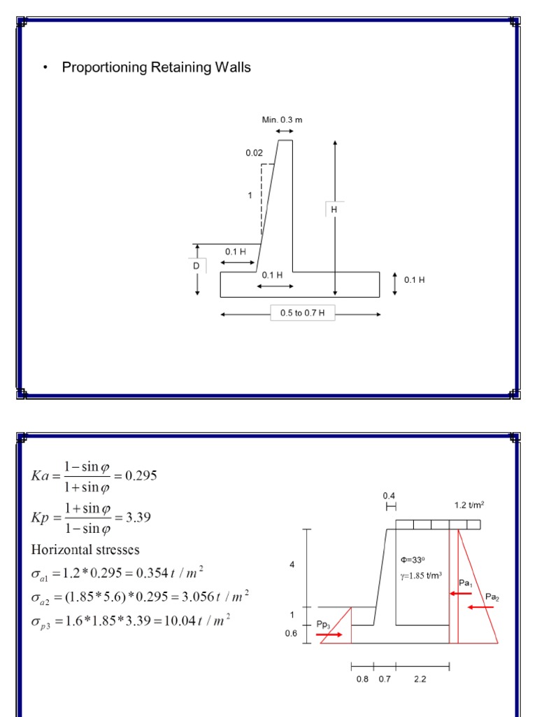 12-Design of Retaining Wall | PDF