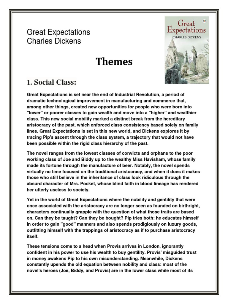 Themes of Social Class in Great Expectations | PDF | Great Expectations