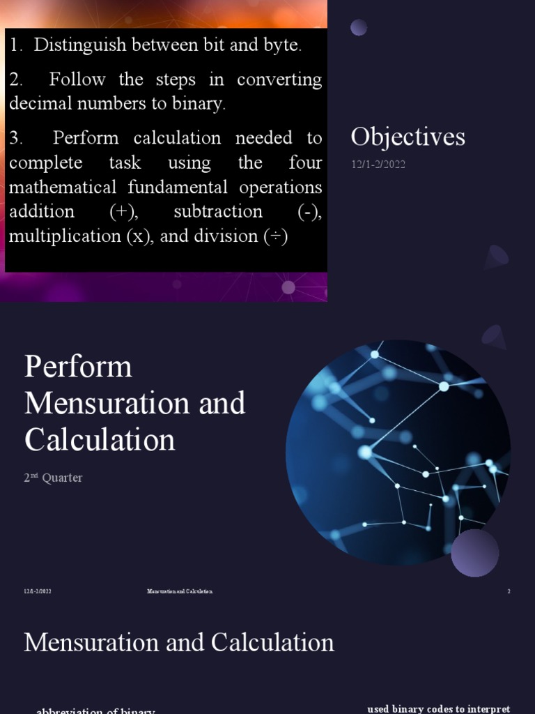 Mensuration and Calculation | PDF | Bit | Byte