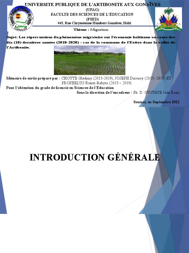 Soutenance 23 Dec. 2022 | PDF | Migration humaine | Économie