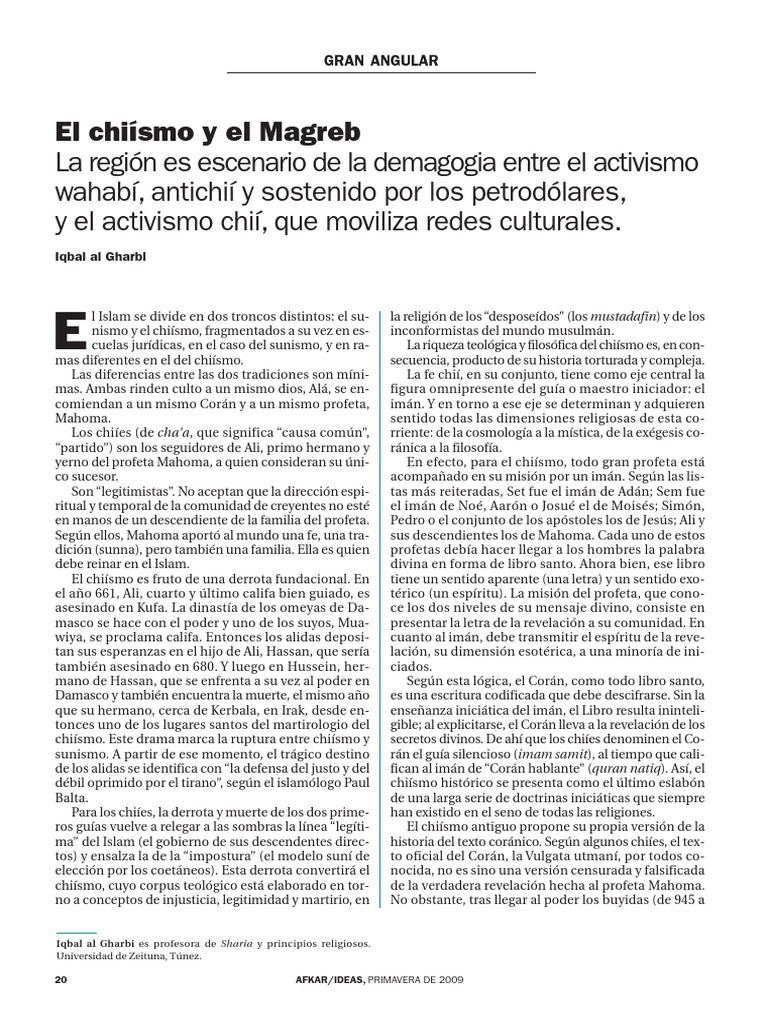 Chiismo | PDF | Islam chiita | Imán