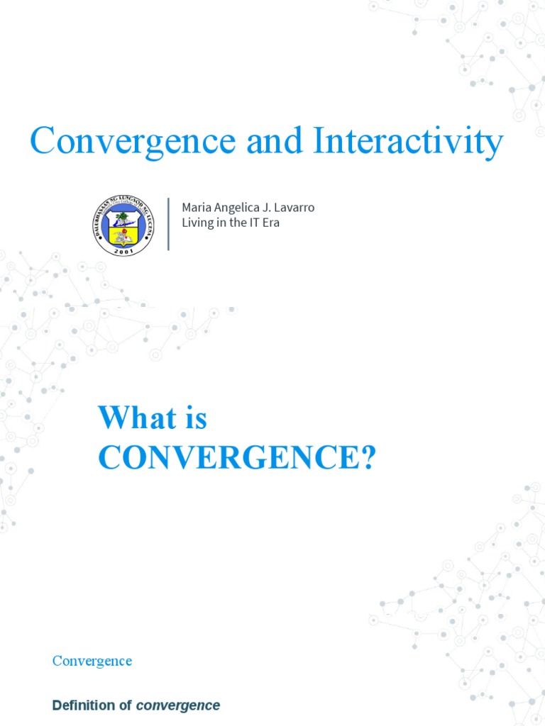 Part 4. Convergence and Interactivity | PDF | Technological Convergence ...