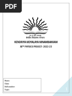 Physics Investgatory Project | PDF | Lens (Optics) | Optics