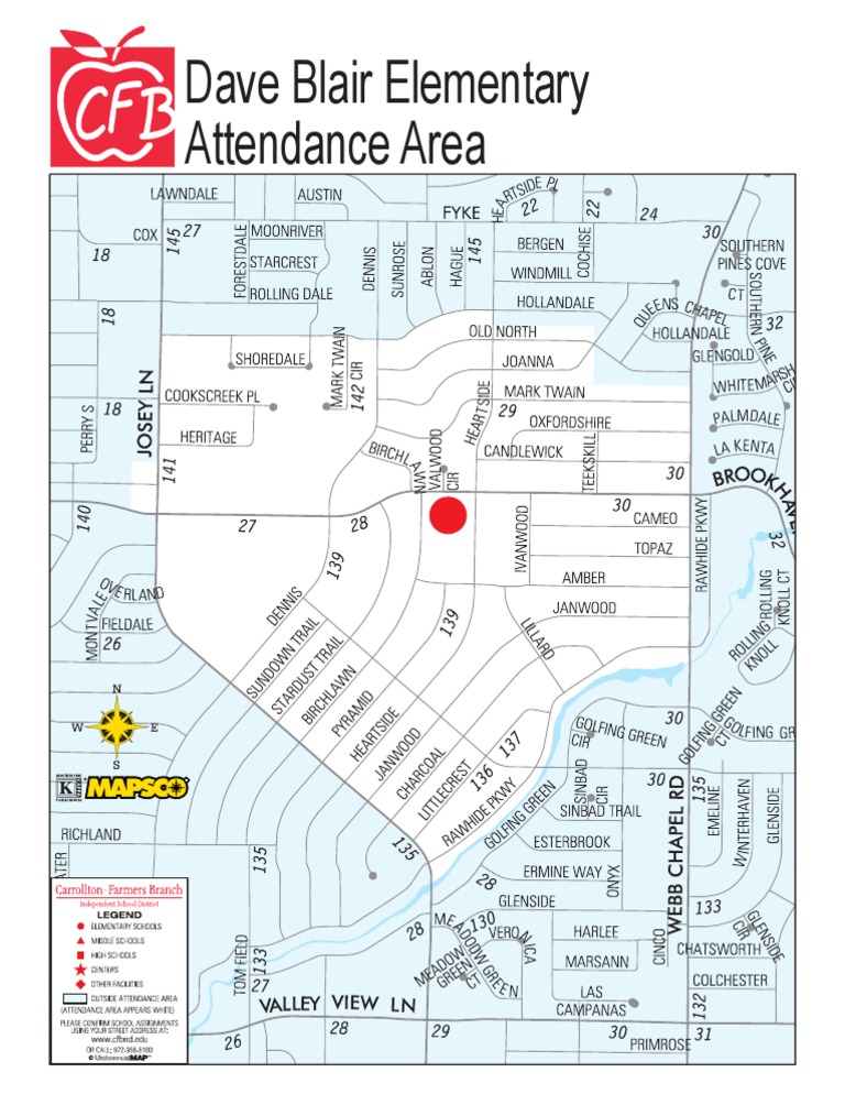 Dave Blair Elementary Attendance Area | PDF