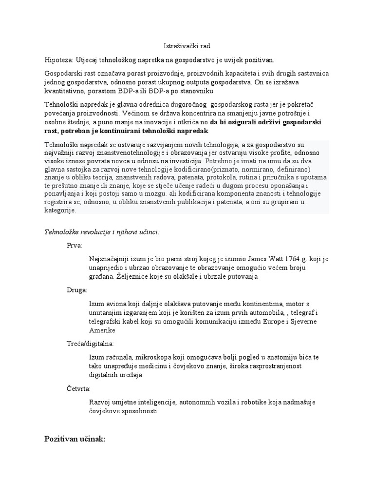 Istraživački Rad | PDF