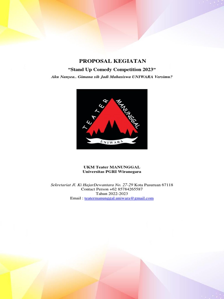 Proposal Lomba Stand Up | PDF