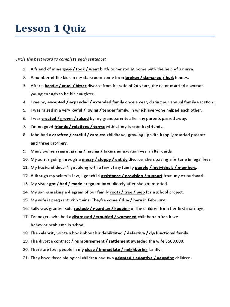 English Vocabulary Exercises | PDF | Romance (Love) | Friendship