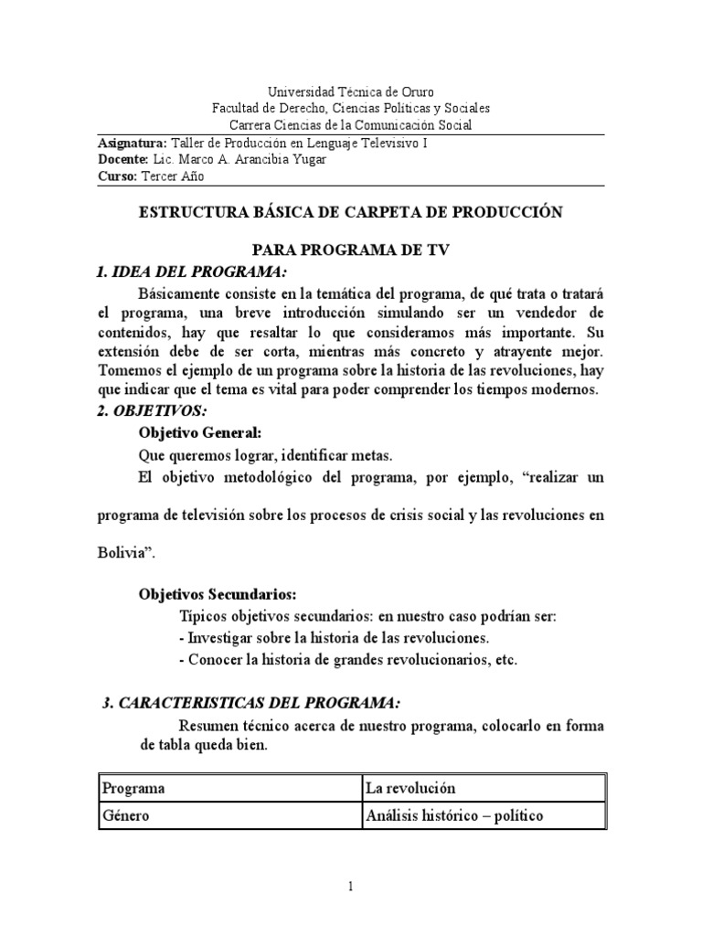 Estructura Básica de Programa TV | PDF | Red mundial | Internet y web