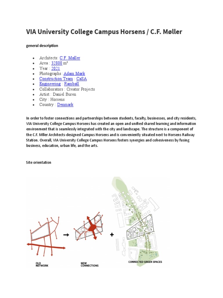 VIA University College Horsens Campus Design | PDF | Building ...