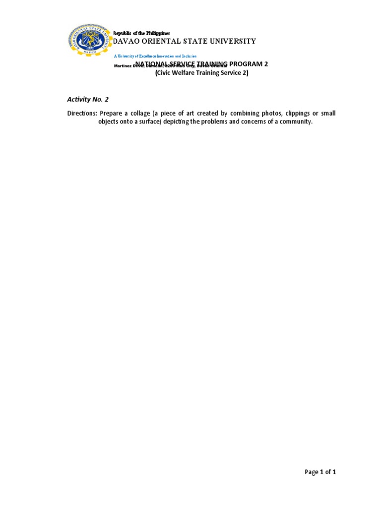 Community Concerns Collage: A Visual Representation of the Problems ...