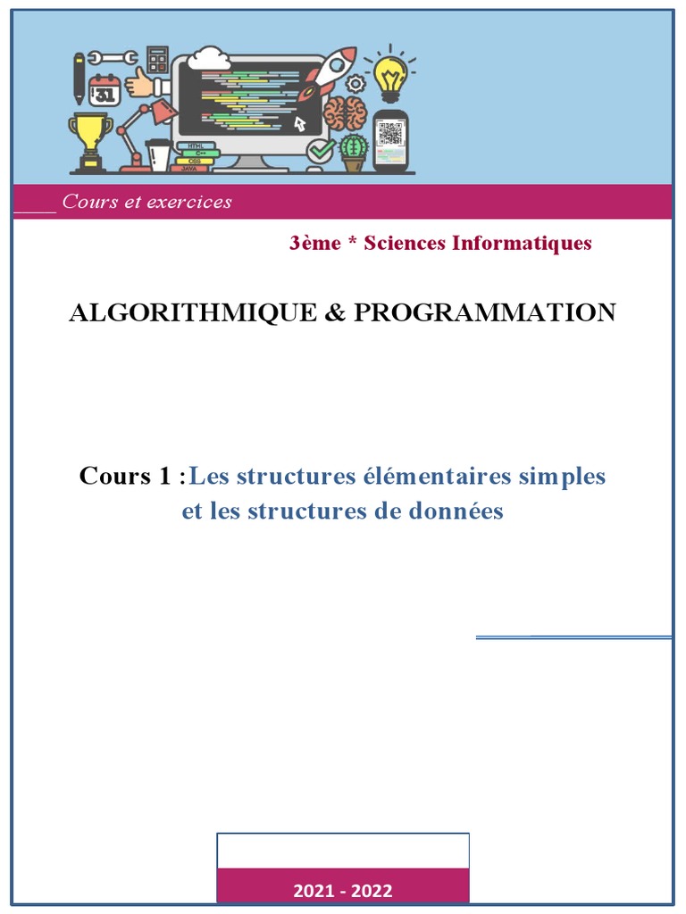 Cours1 3eme 2021 2022 | PDF | Programmation informatique | Langage de programmation
