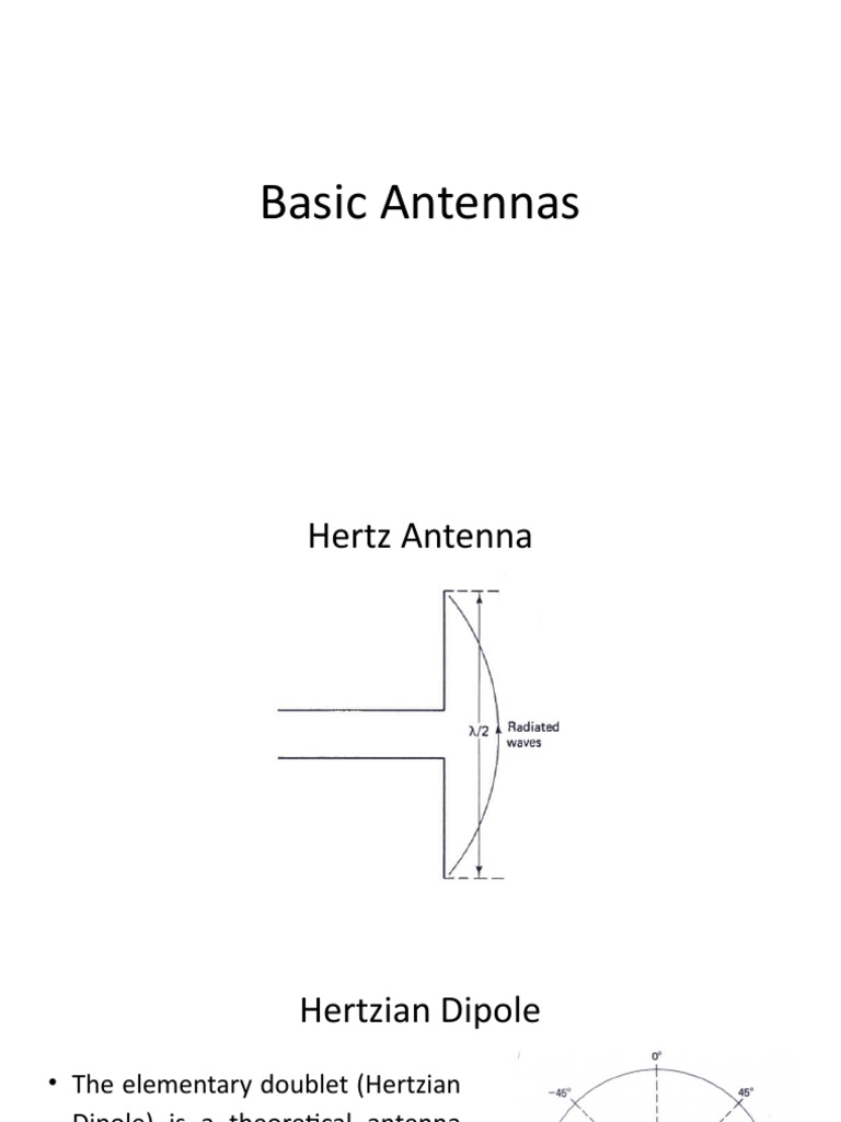 Basic Antennas | PDF | Antenna (Radio) | Waves