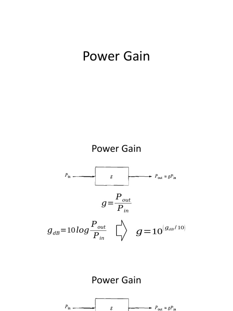 Power Gain | PDF