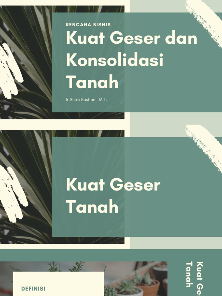 Kuat Geser Dan Konsolidasi | PDF