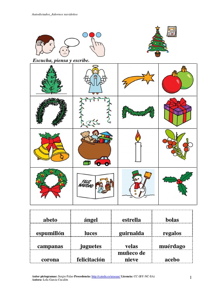 Autodictados - Navidad Arbol | PDF