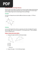 Hinge Theorem Worksheet 5.6 | PDF | Teaching Mathematics | Mathematical ...