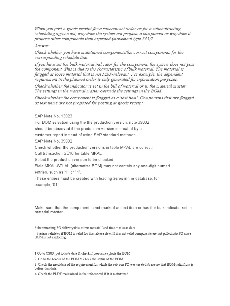 BOM | PDF | Business Process | Supply Chain Management