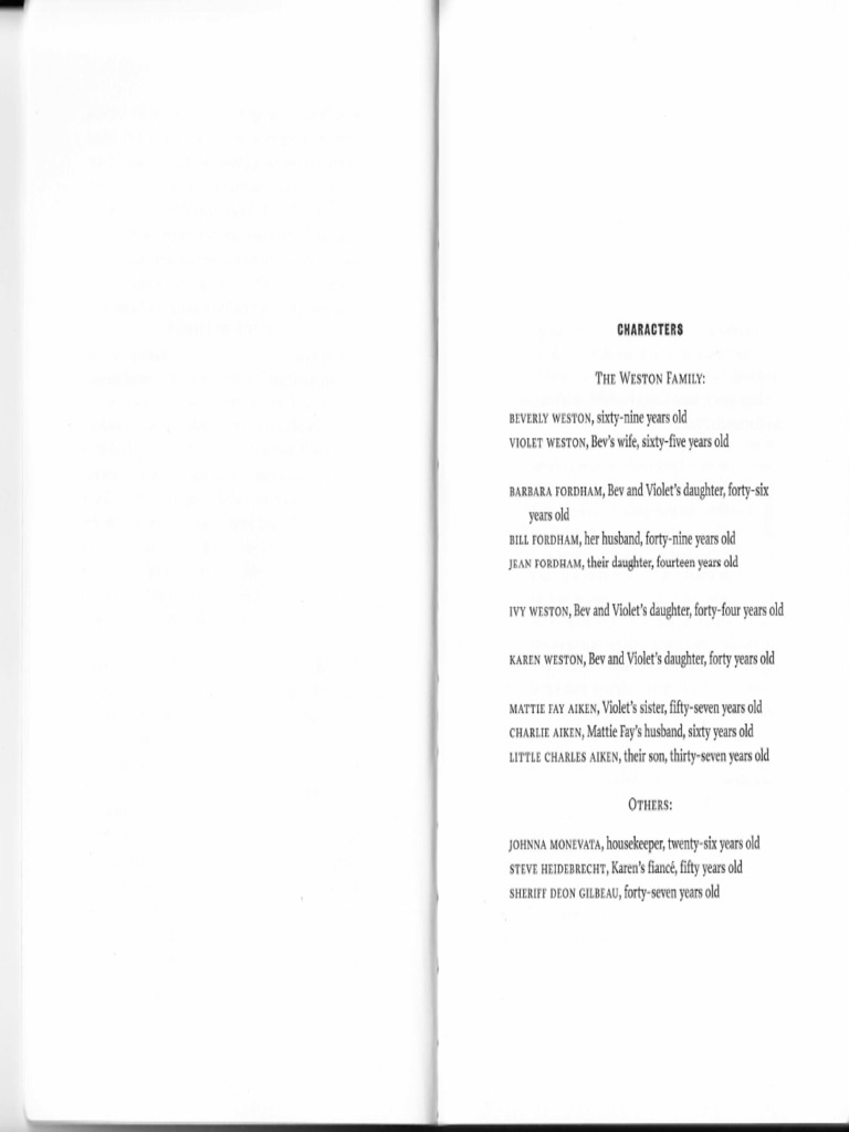August Osage County | PDF