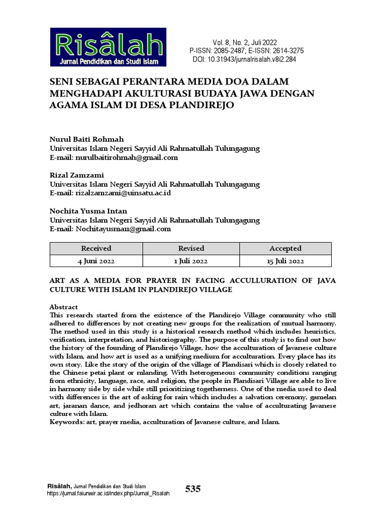 07 Nurul Baiti Rohmah 535-547 | PDF | Indonesia | Java