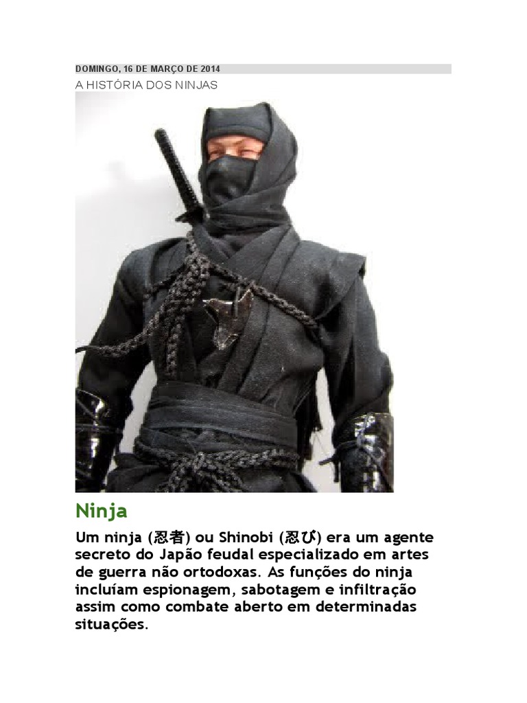 Artigo Sobre Ninjutsu | PDF | Ninja