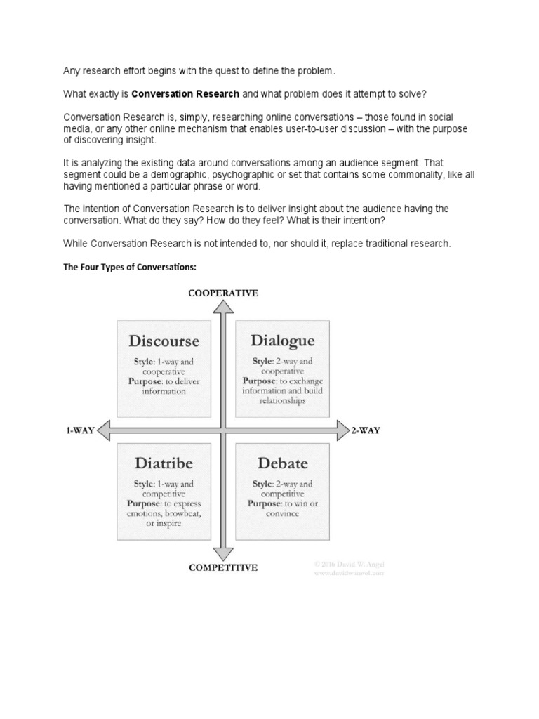 Conversation Research | PDF | Theory | Conversation
