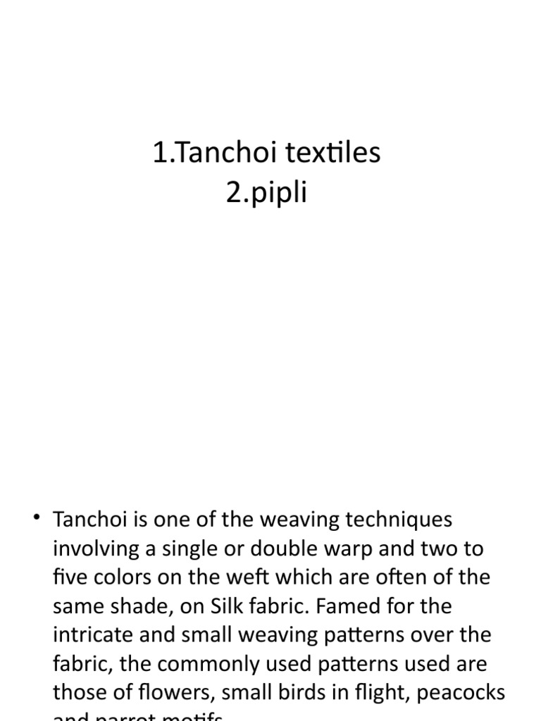 Tanchoi Textiles | Download Free PDF | Textiles | Textile Arts