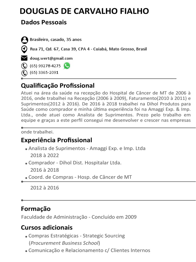 Modelo de Curriculo Básico | PDF