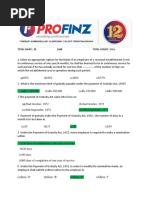 MCQs On FR & SR | PDF | Civil Service | Fee