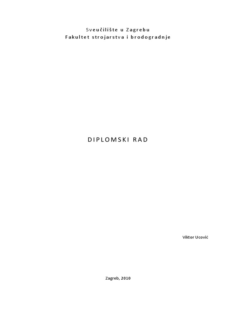 13 05 2010 Viktor Ucovic Diplomski Rad | PDF