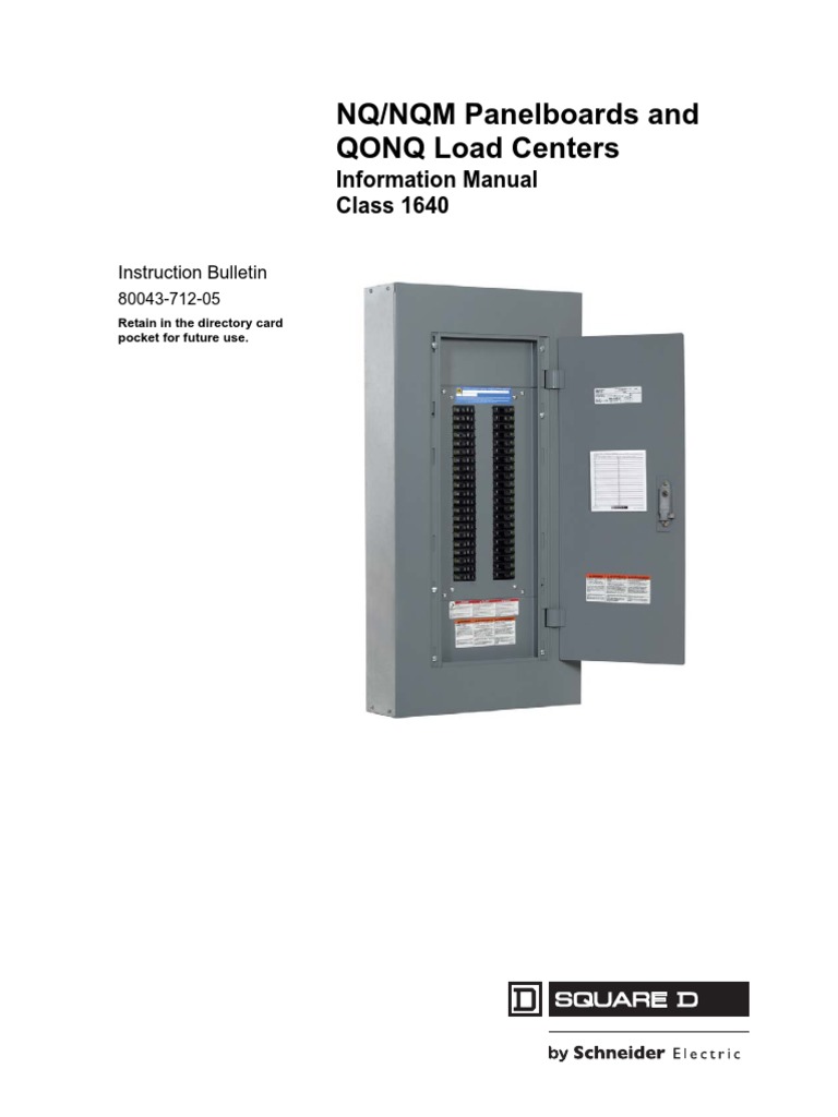 80043-712-05 - Panelboard Information Manual | PDF | Electrical ...