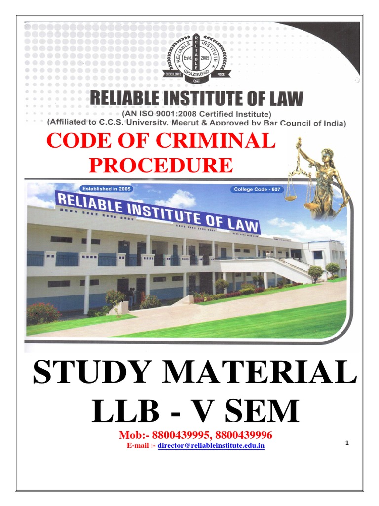 Code of Criminal Procedure | PDF | Arrest | Arrest Warrant