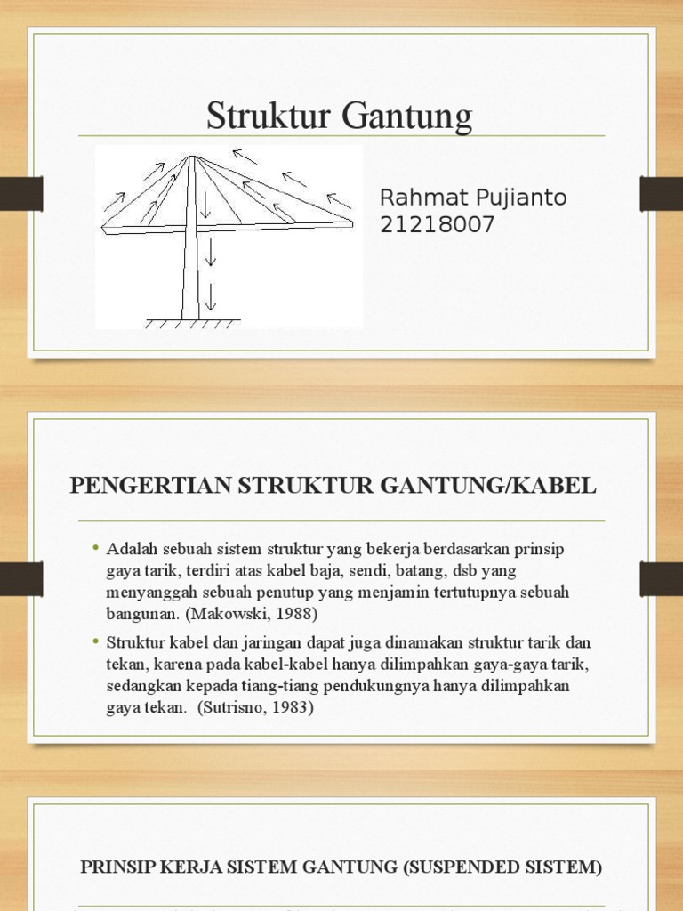 Struktur Bangunan Gantung | PDF